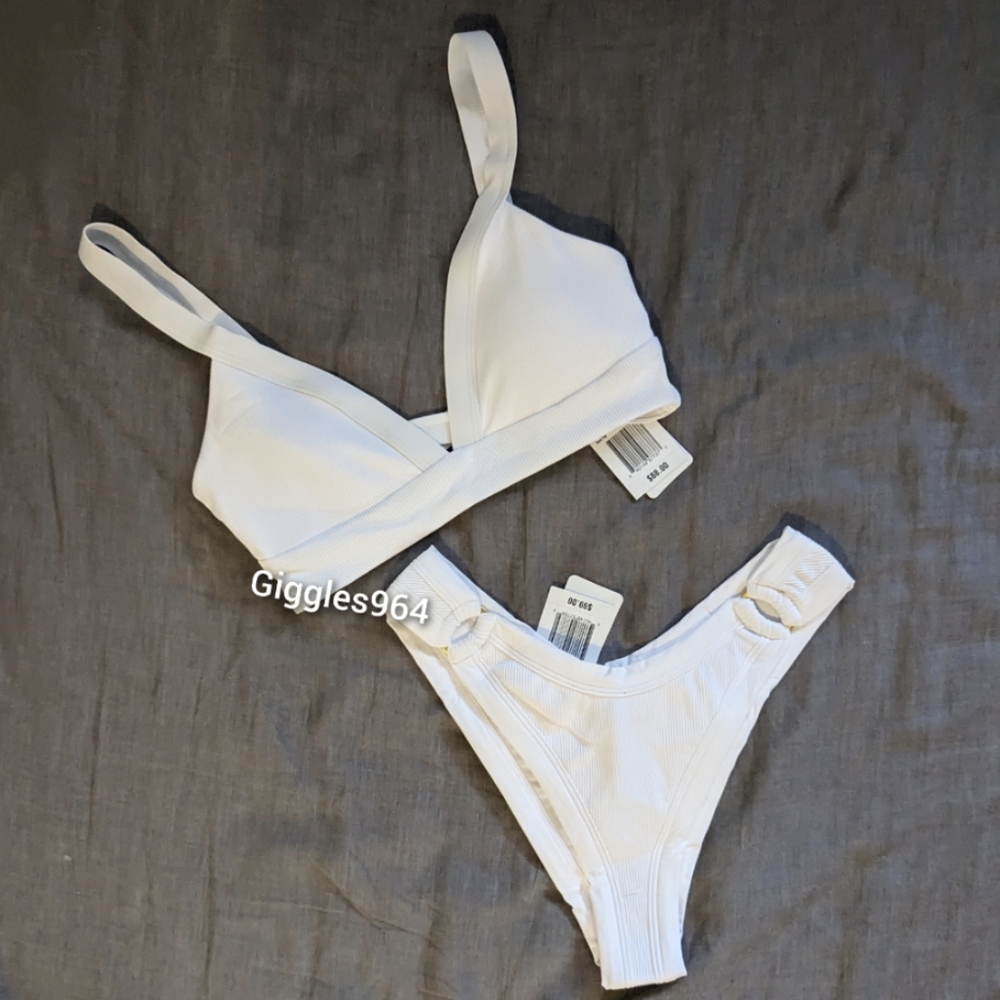 L*Space Vera Anna Bikini Set White Rib - Gem